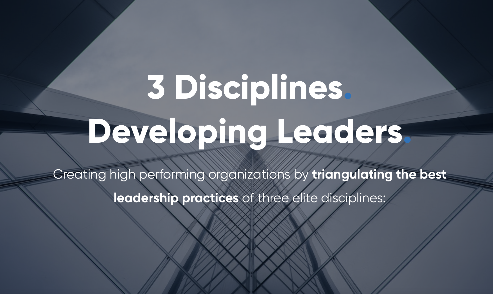 TRIDIS Leadership - 3 Disciplines. Developing Leaders